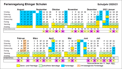 Schulferien - Gewerbliche Schule Ehingen